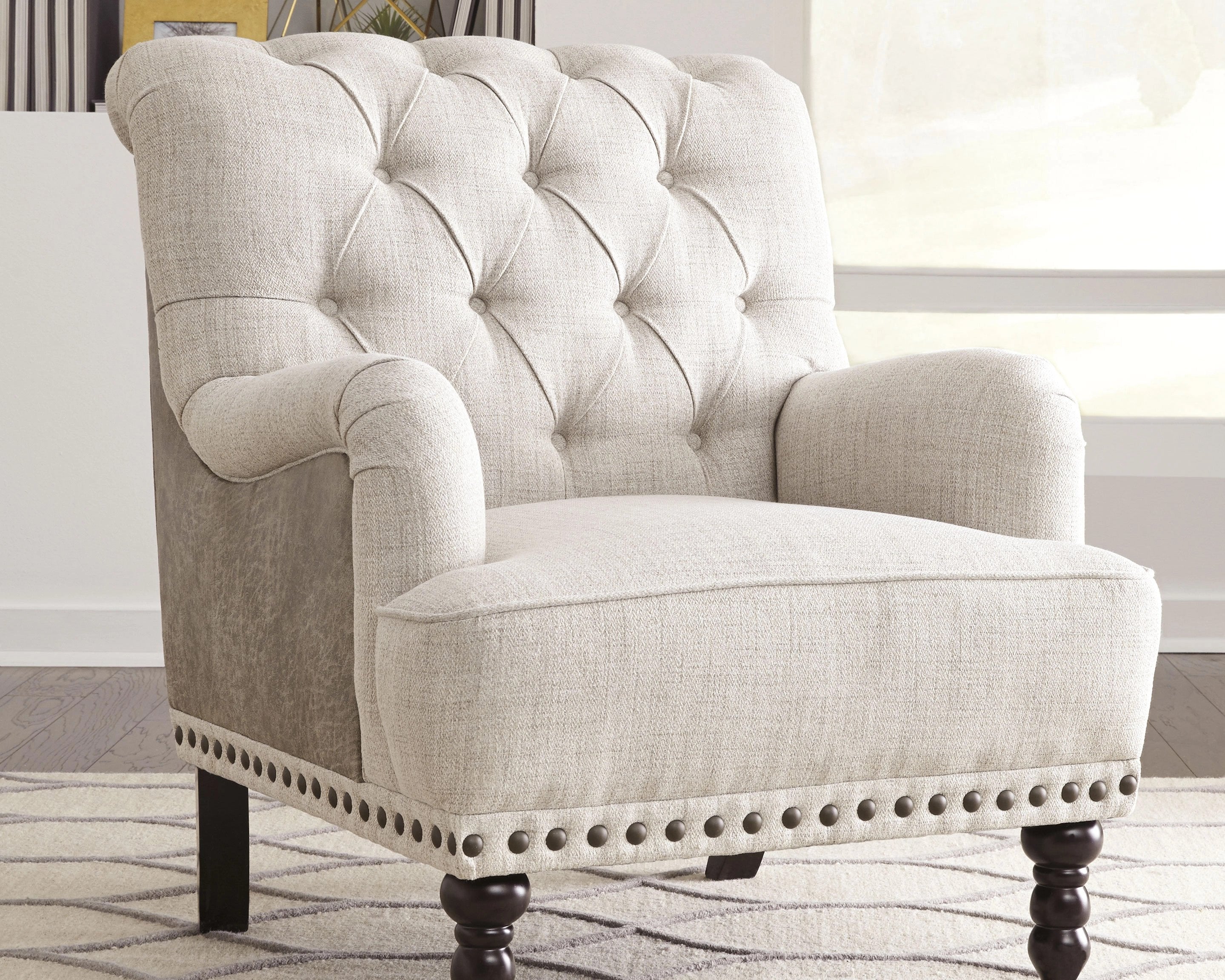 Dinara Accent Chair Ivory — Lifestyle Furniture